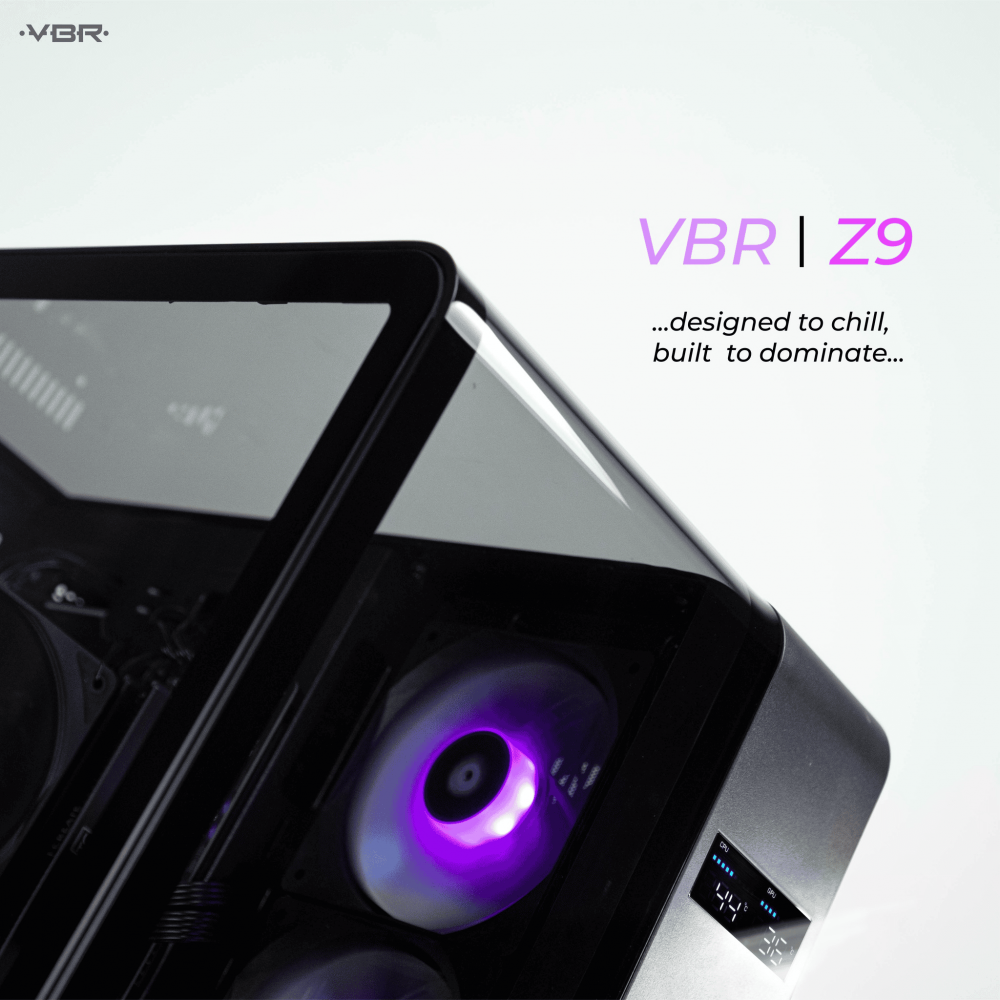 VBR Z9 [0FAN,ATX] USB-C AIO360 GPU420MM Black