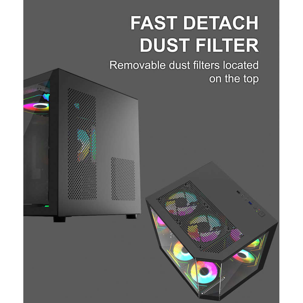 VenomRX ATOM 3D [3FAN, MATX] WHITE